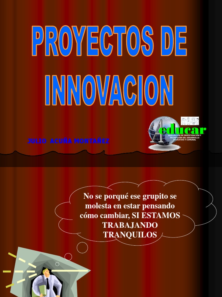 Proyectos de Innovación | PDF | Comprensión lectora | Lectura (proceso)