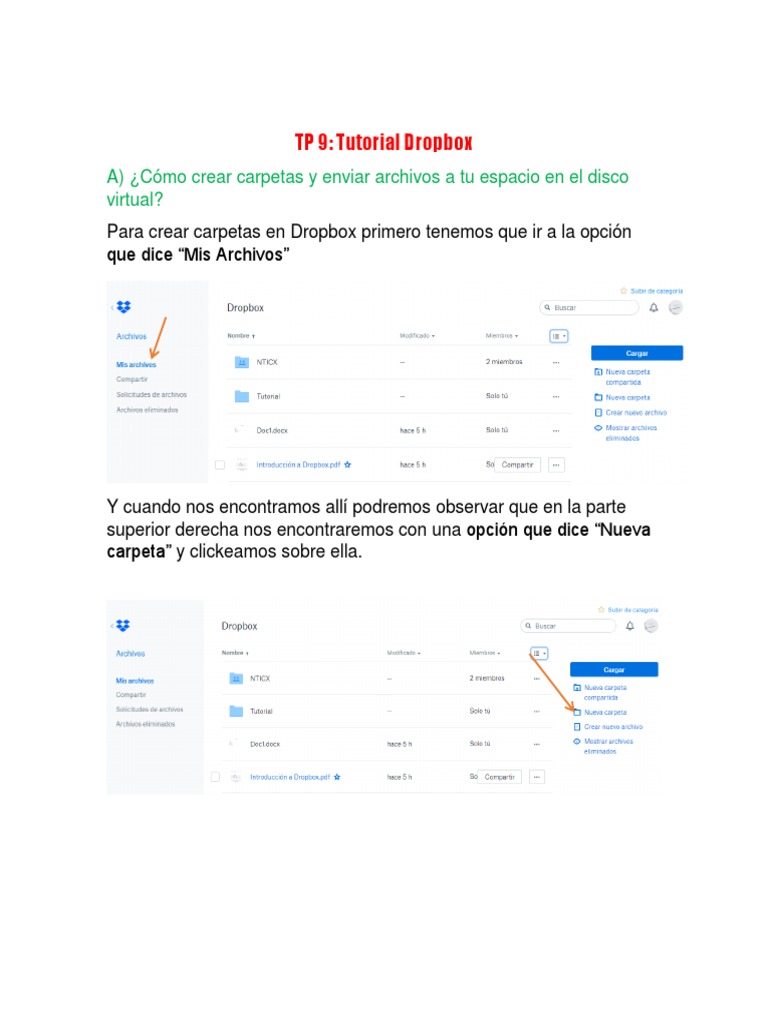 Tutorial Dropbox Lopez | PDF | Archivo de computadora | Contraseña