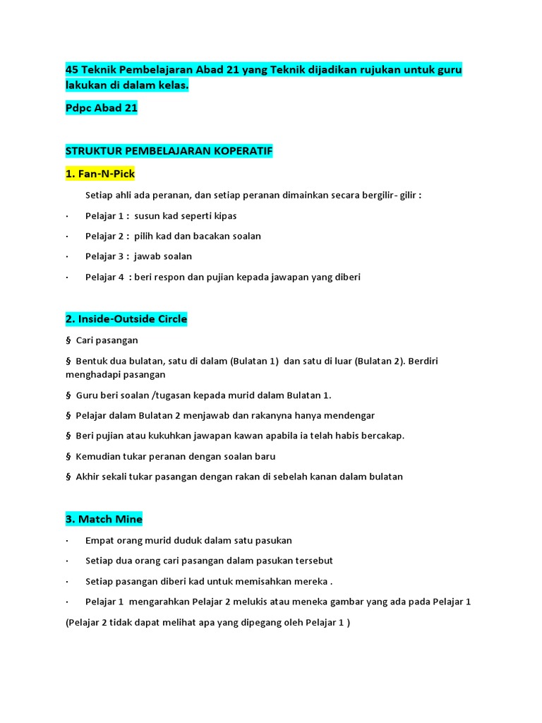 Teknik Pdpc Pak21 Pdf
