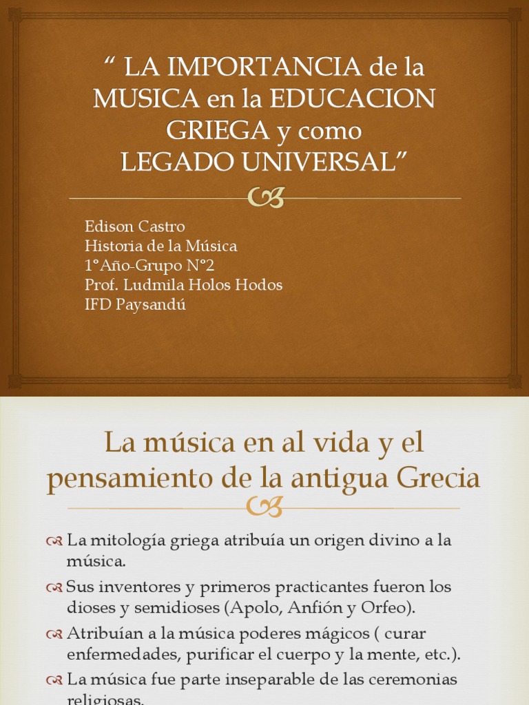 Música y Educación en la Grecia Antigua | PDF | Antigua Grecia | Platón