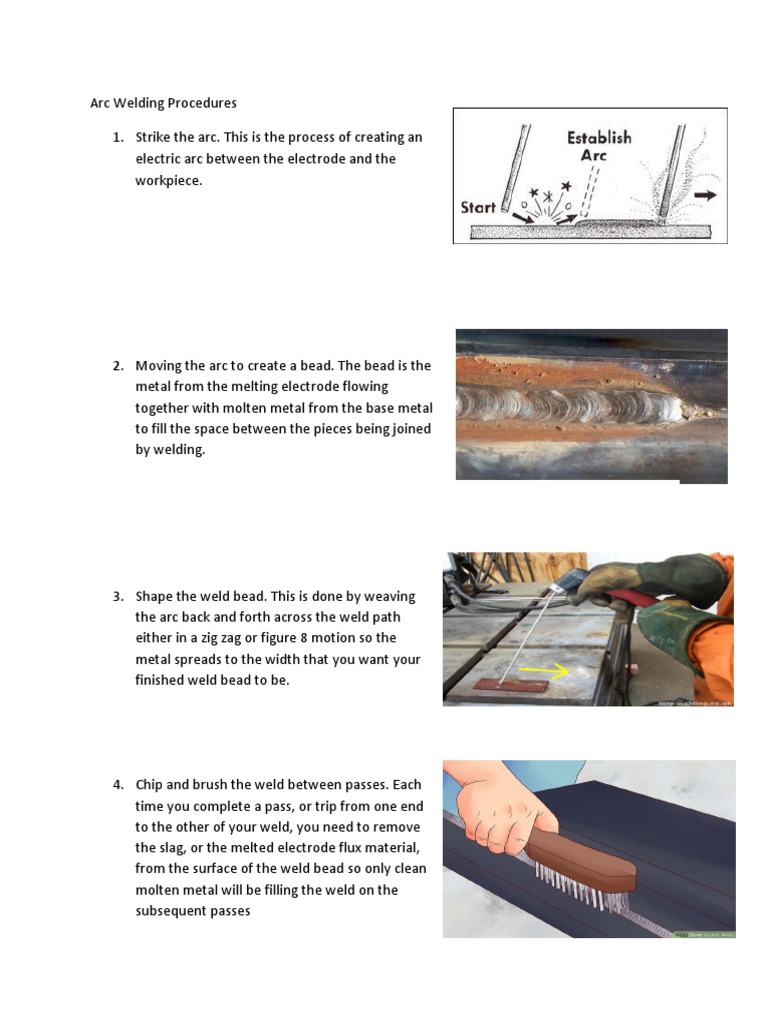 Arc Welding Procedures Guide: 4 Steps to a Quality Weld | PDF | Welding ...