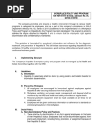Report On Health and Safety Organization Form (DOLE - BWC - OHSD - IP-5 ...