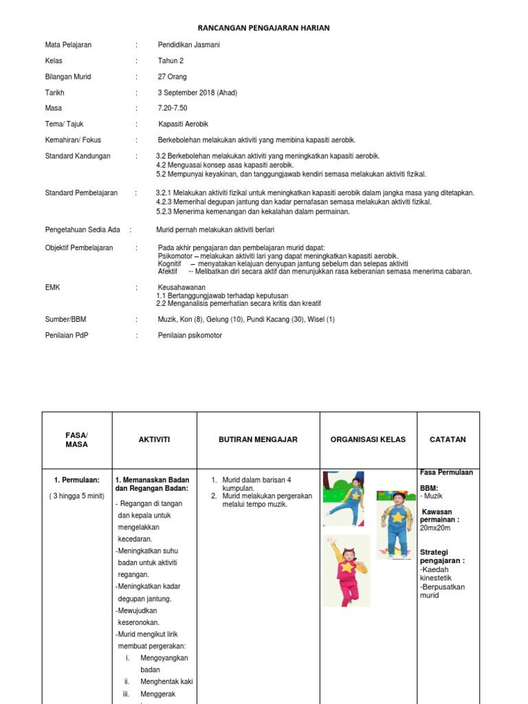 RPH PJ Tahun 2 | PDF