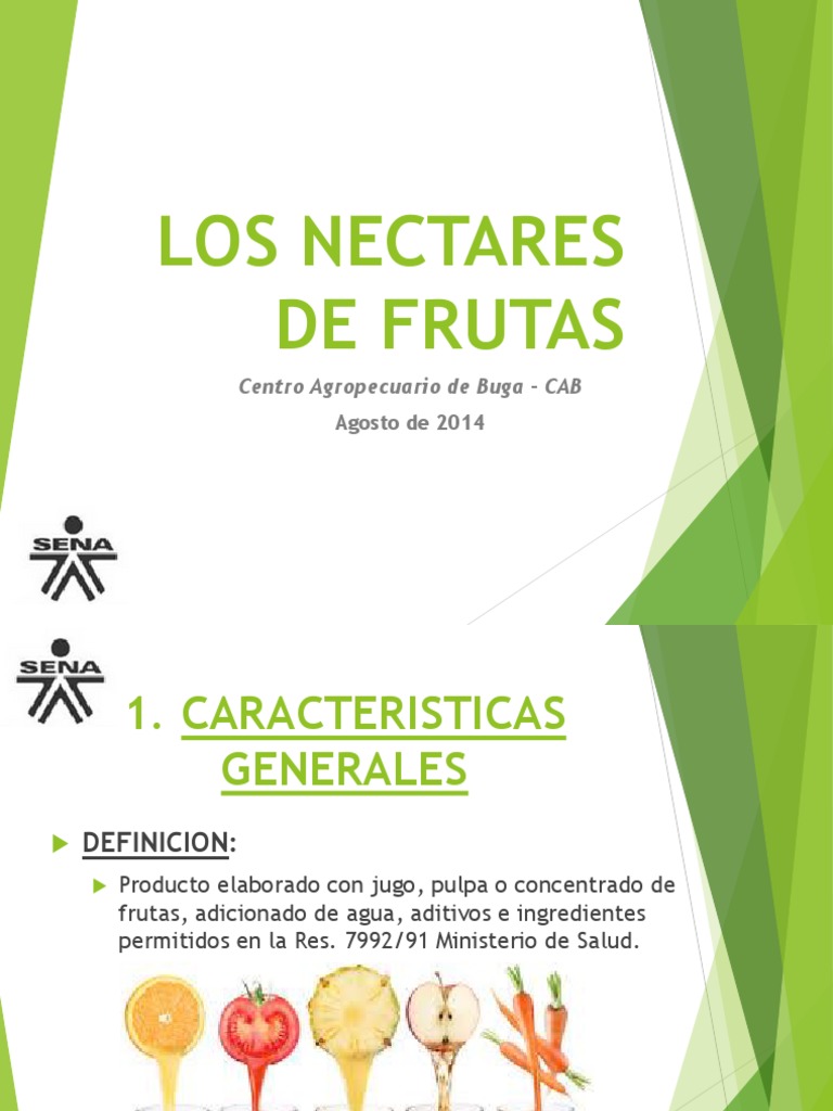 Los Nectares de Frutas | Concentración | Sustancias químicas