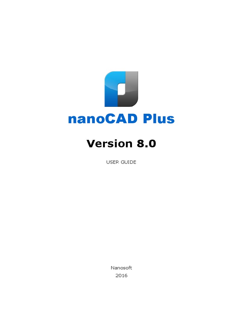 NanoCAD Plus 8.0 | PDF | Tab (Gui) | Command Line Interface