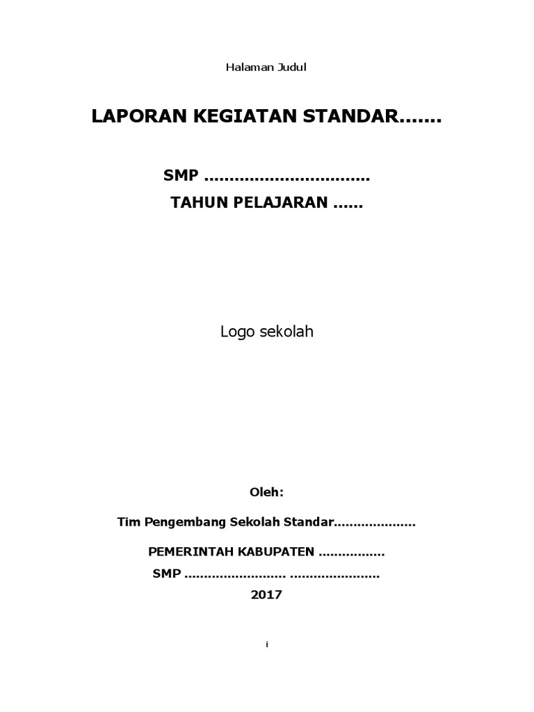 Contoh laporan-SNP | PDF