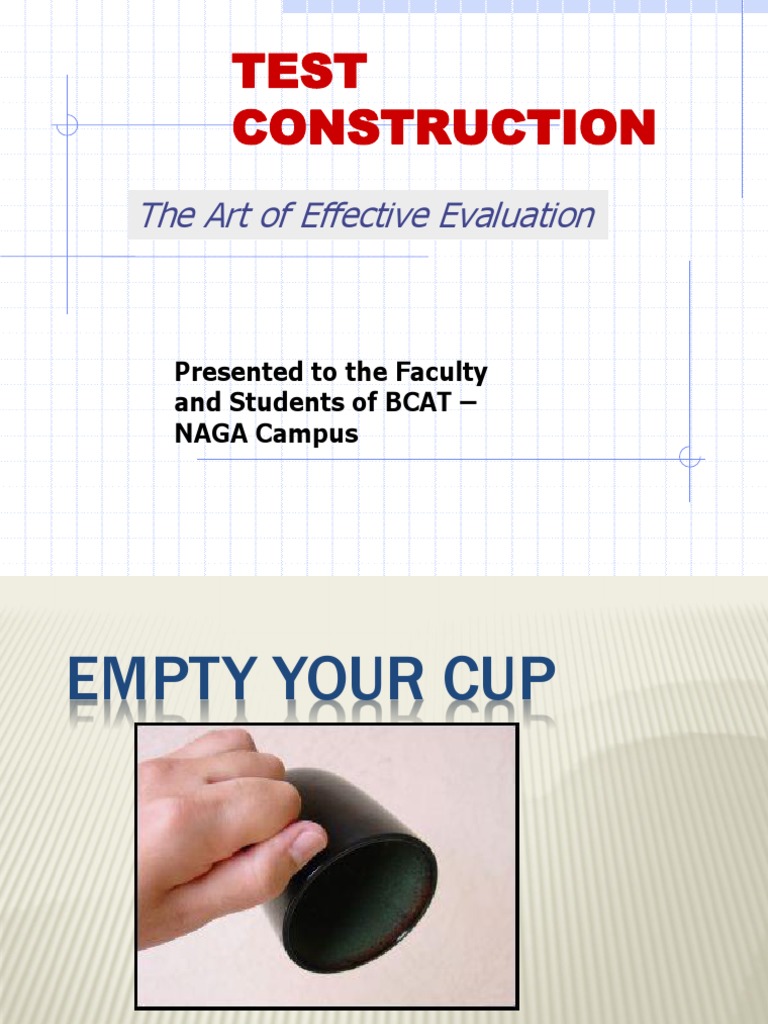 Effective Test Construction Guidelines | PDF | Multiple Choice | Question