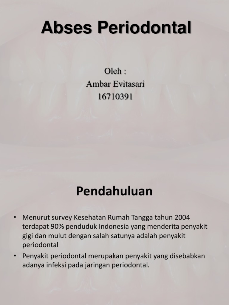 Abses Periodontal | PDF