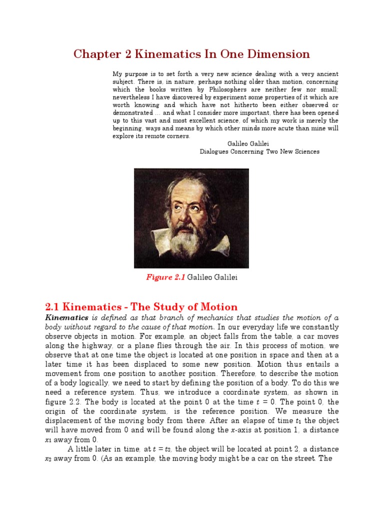 Motion in One Dimension | PDF | Acceleration | Velocity