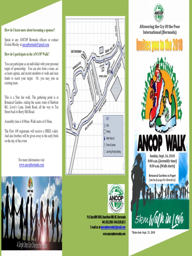 2018 ANCOP Walk Brochure MSA v2 | PDF | Charitable Organization | Poverty