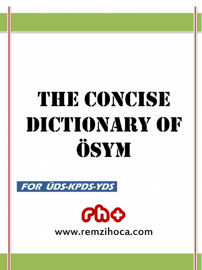 The Dictionary of OSYM by WWW - Remzihoca | PDF