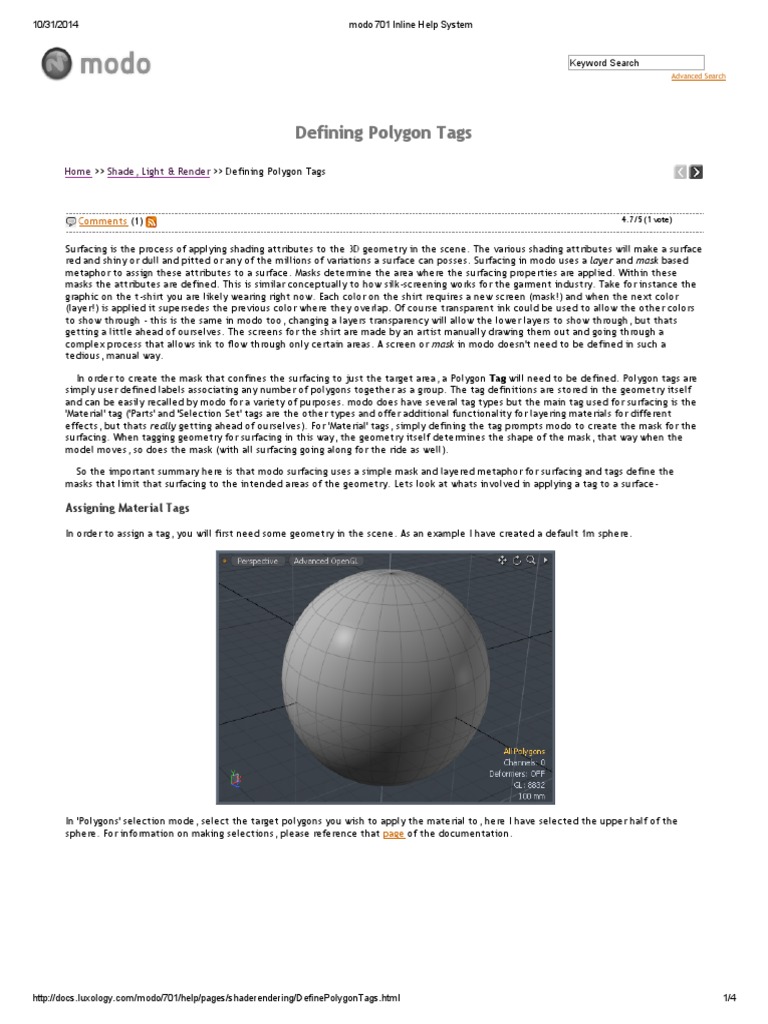 Defining Polygon Tags Materials Pdf Polygon 3 D Computer Graphics 