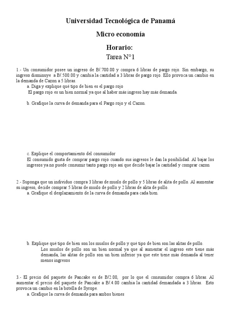 Micro - Eco 1 | PDF | Demanda | Curva de demanda