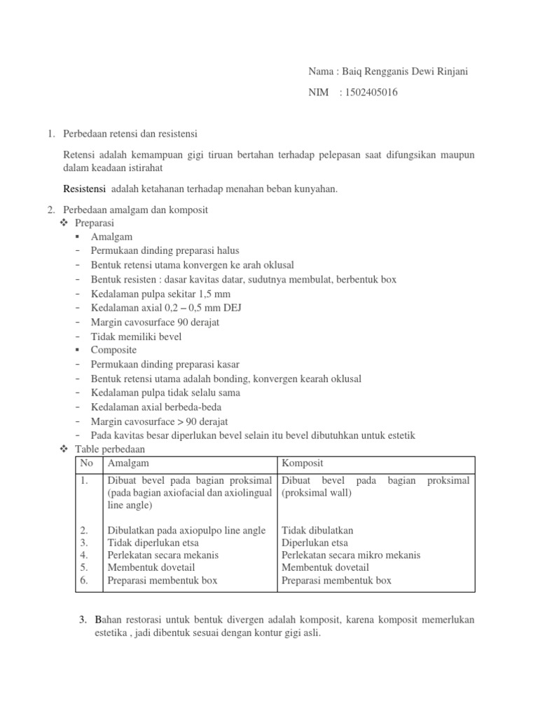 Perbedaan Retensi Dan Resistensi | PDF