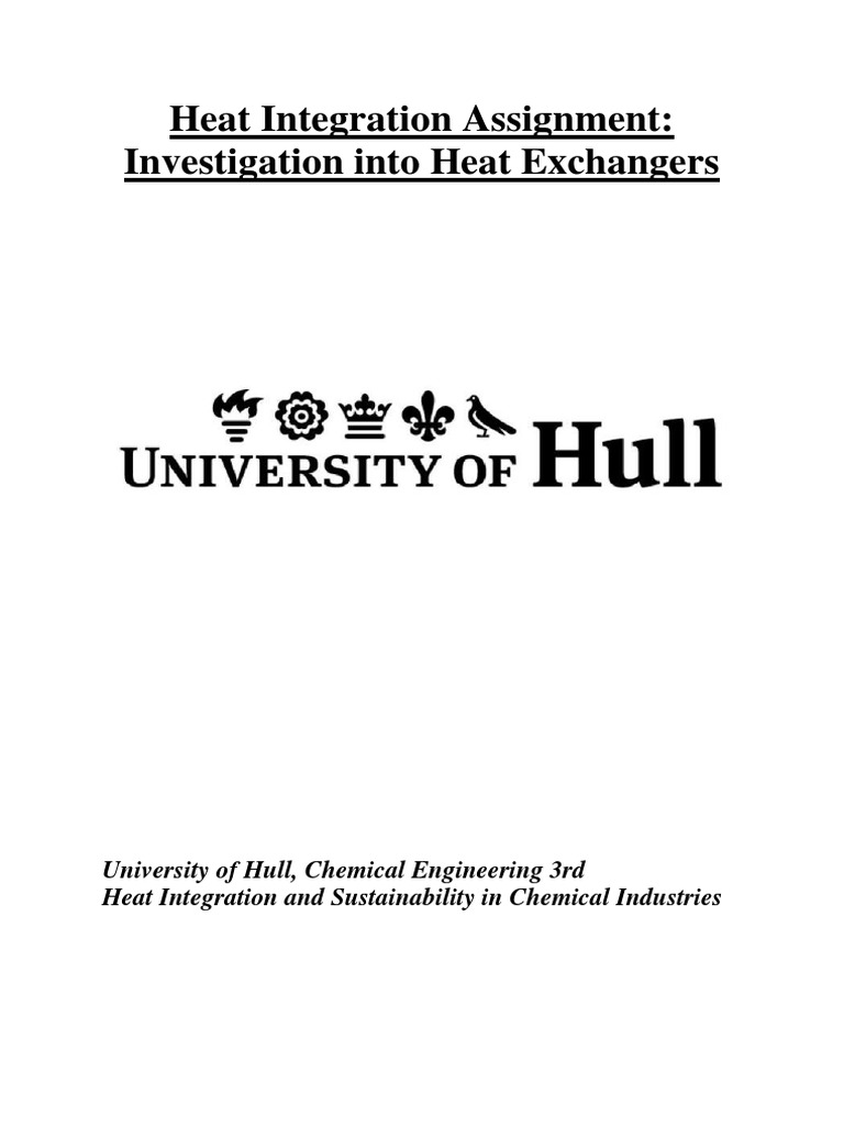 Heat Integration Assignment | PDF | Heat | Temperature
