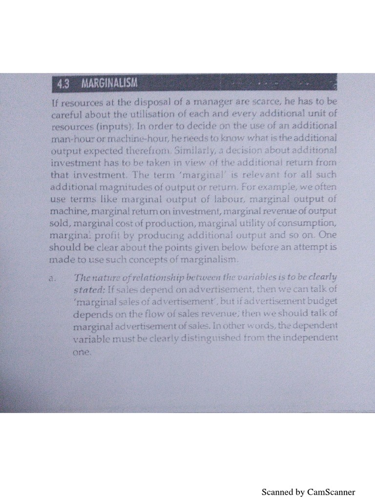 Marginalism PDF | PDF