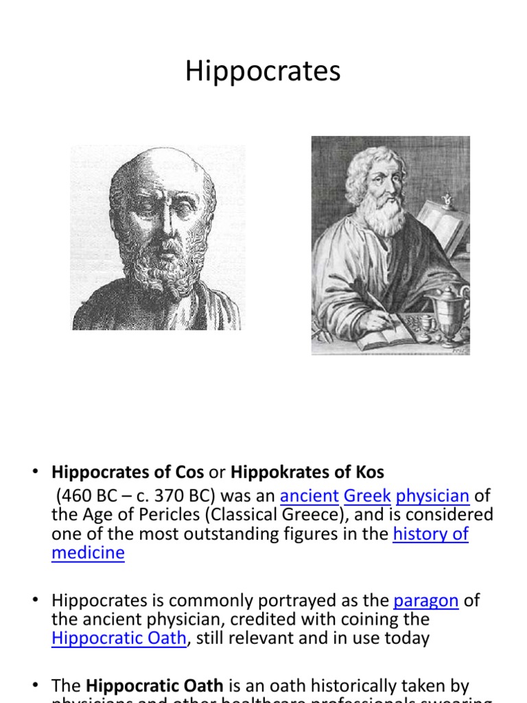 Hippocrates | PDF | Medicine | Health Care