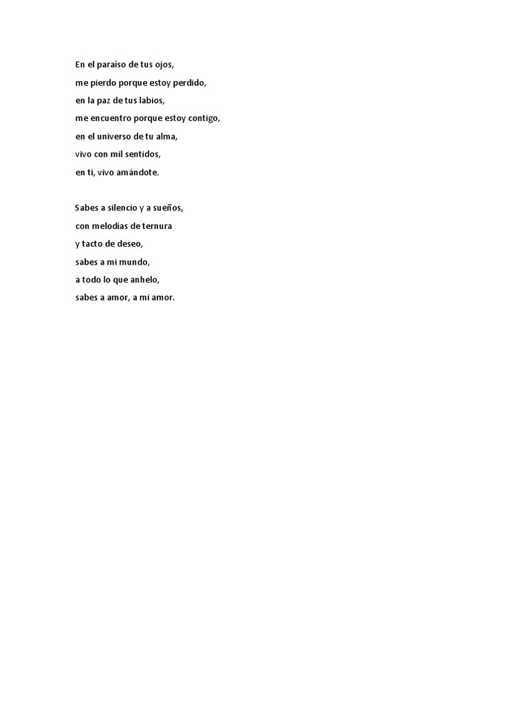 Poema de Amor Anónimo | PDF