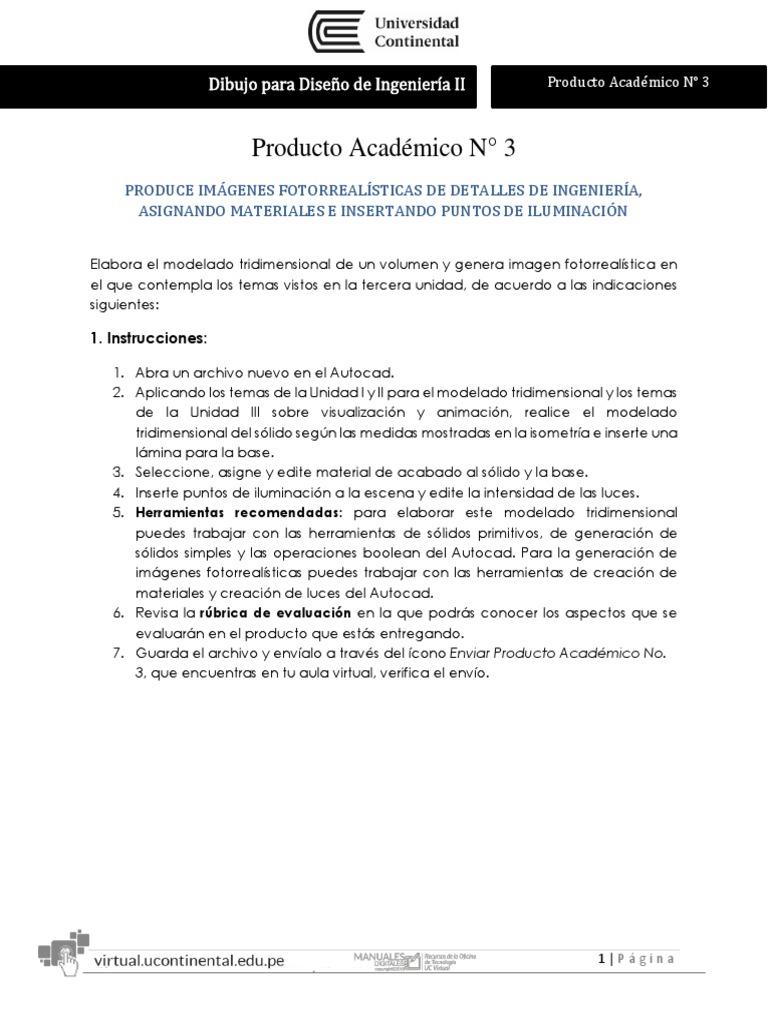 Dibujo para Diseño de Ingenieria Ii - Pa3 | PDF | Diseño | Ingeniería