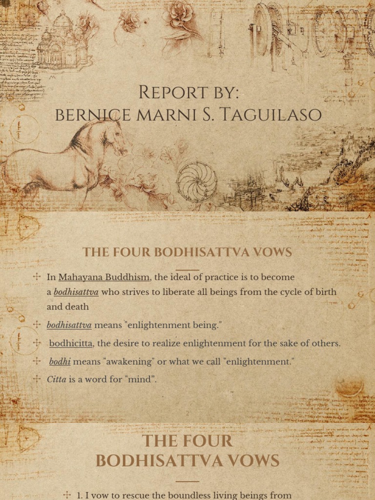 Understanding the Four Bodhisattva Vows | PDF