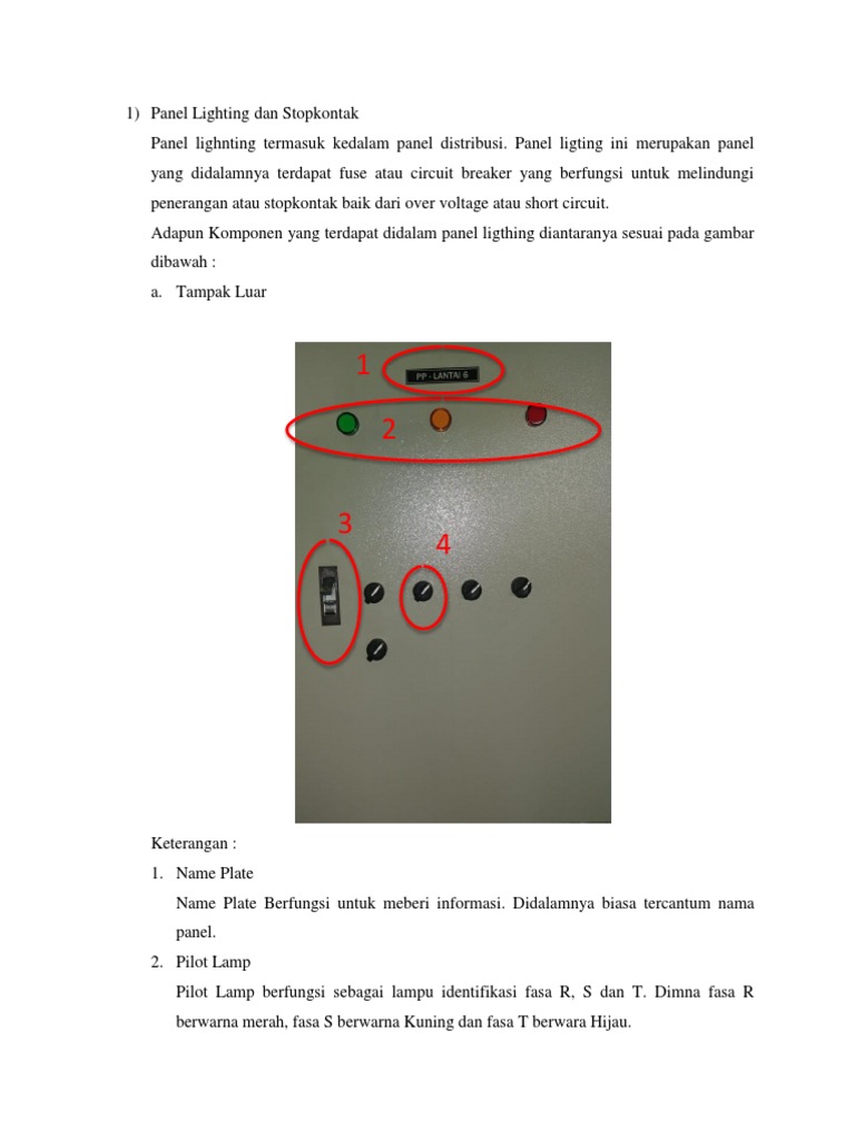 Bagian-Bagian Panel Lighting Dan Panel PJU | PDF