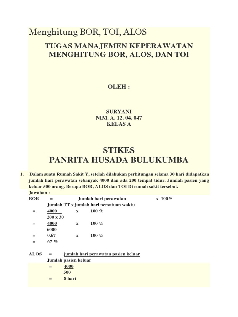 Cara Menghitung Bor | PDF