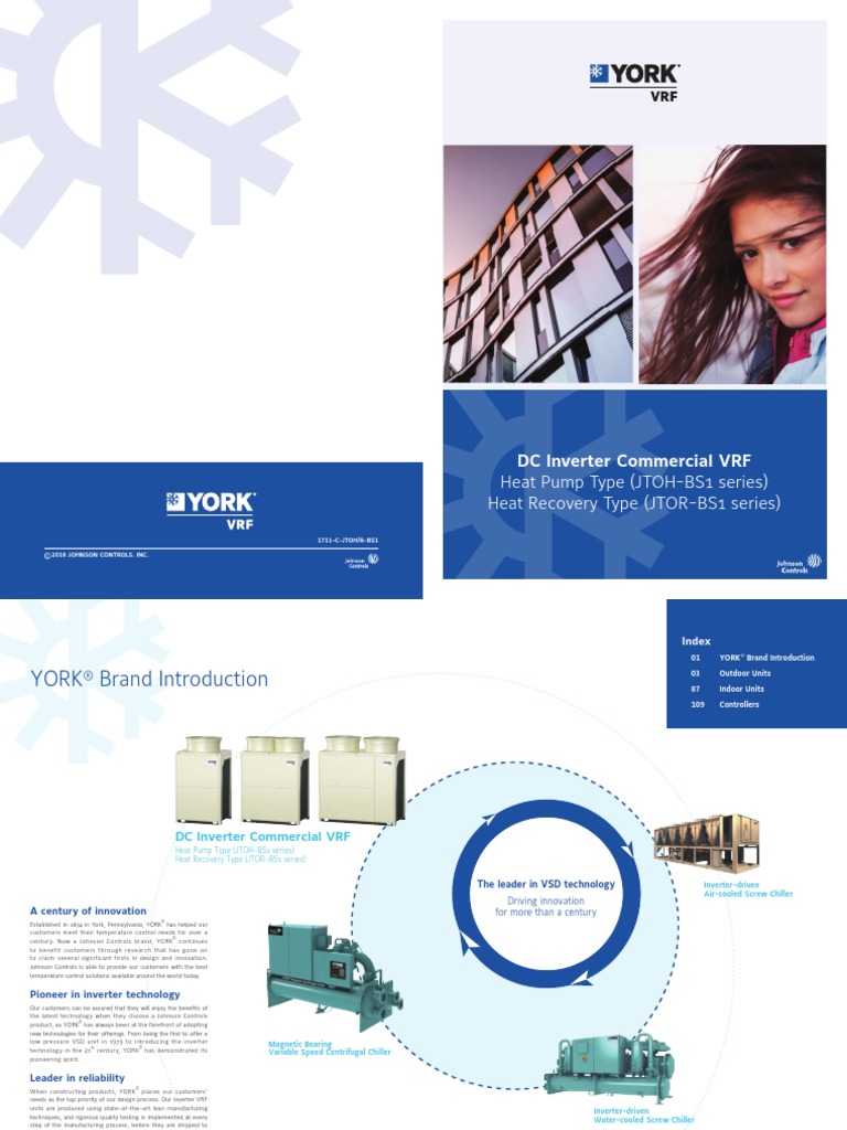 Sales Catalog VRF YORK GEN II PDF | PDF | Hvac | Air Conditioning