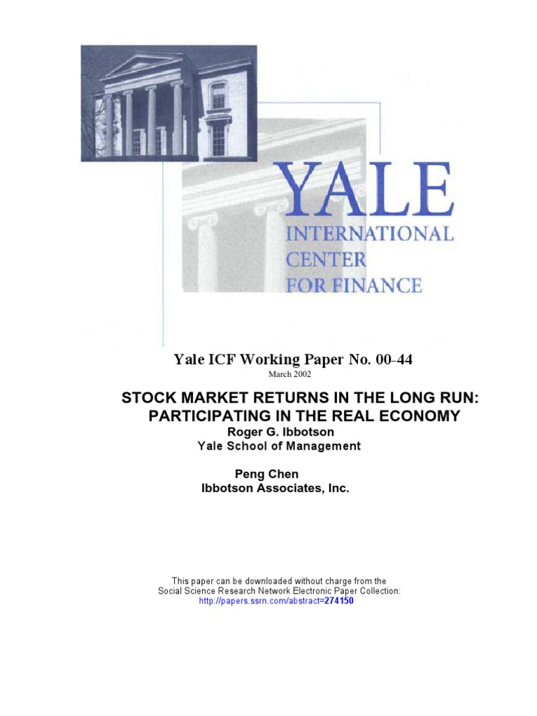 Long-Term Stock Market Returns Analysis | PDF | Price–Earnings Ratio ...
