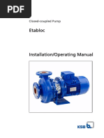 KSB Etabloc Installation Manual | PDF | Pump | Safety