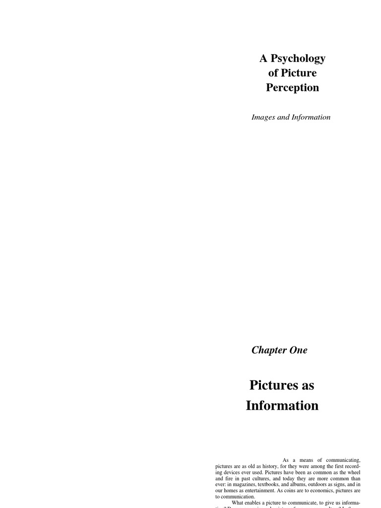 Picture Perception Cha1 Formated | PDF