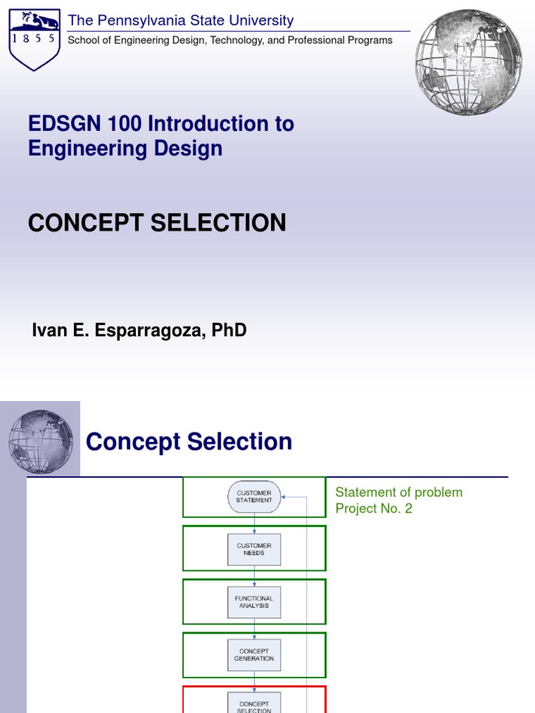 EDSGN 100: Concept Selection Guide | PDF | Concept | Usability