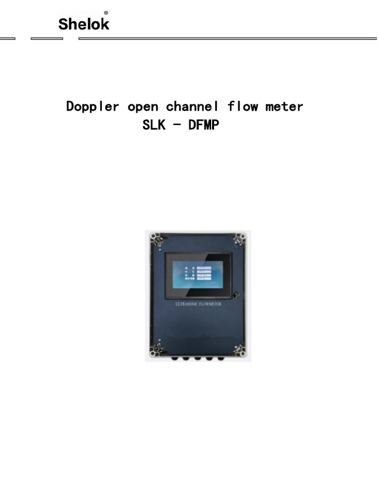 Doppler Open Channel Flow Meter SLK | PDF | Flow Measurement | Liquids
