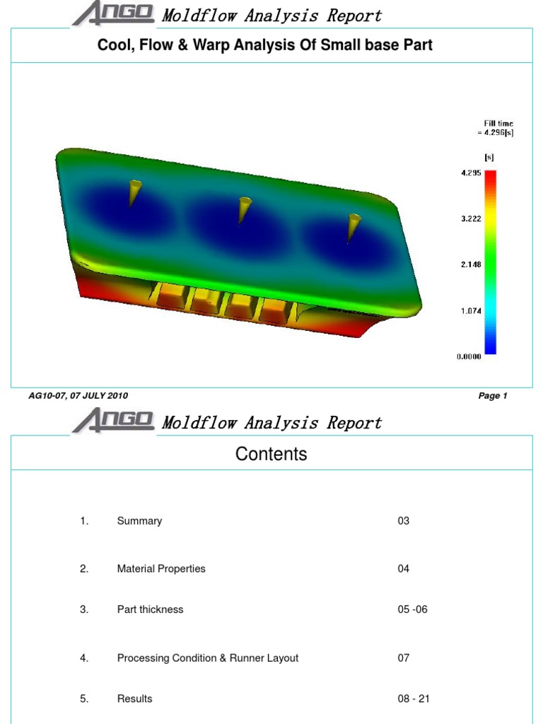 4338322-Moldflow Report | PDF | Viscosity | Physics
