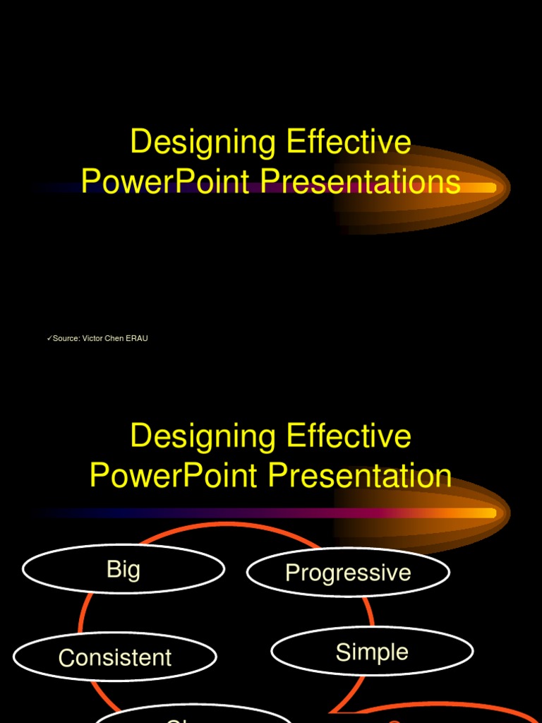 Designing Effective PowerPoint Presentations | PDF | Input/Output | Typefaces