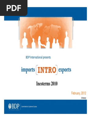 Incoterms 2010 Chart Of Responsibility World Class
