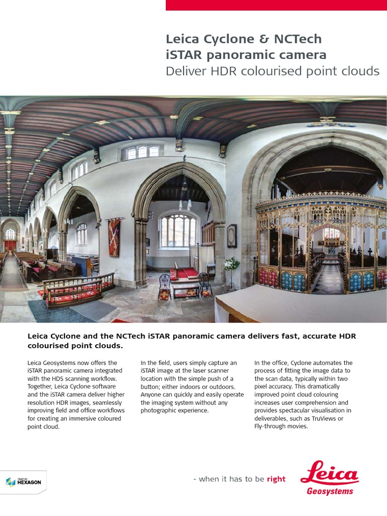 Leica Cyclone and NCTech ISTAR Panoramic Camera FLY | PDF | High ...