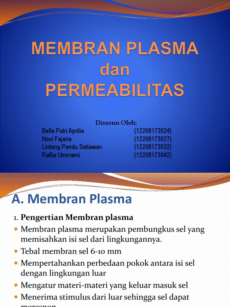 MEMBRAN PLASMA | PDF