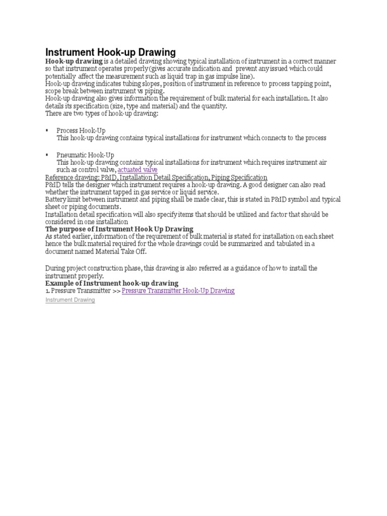 Instrument Hookup Diagram | PDF | Specification (Technical Standard ...