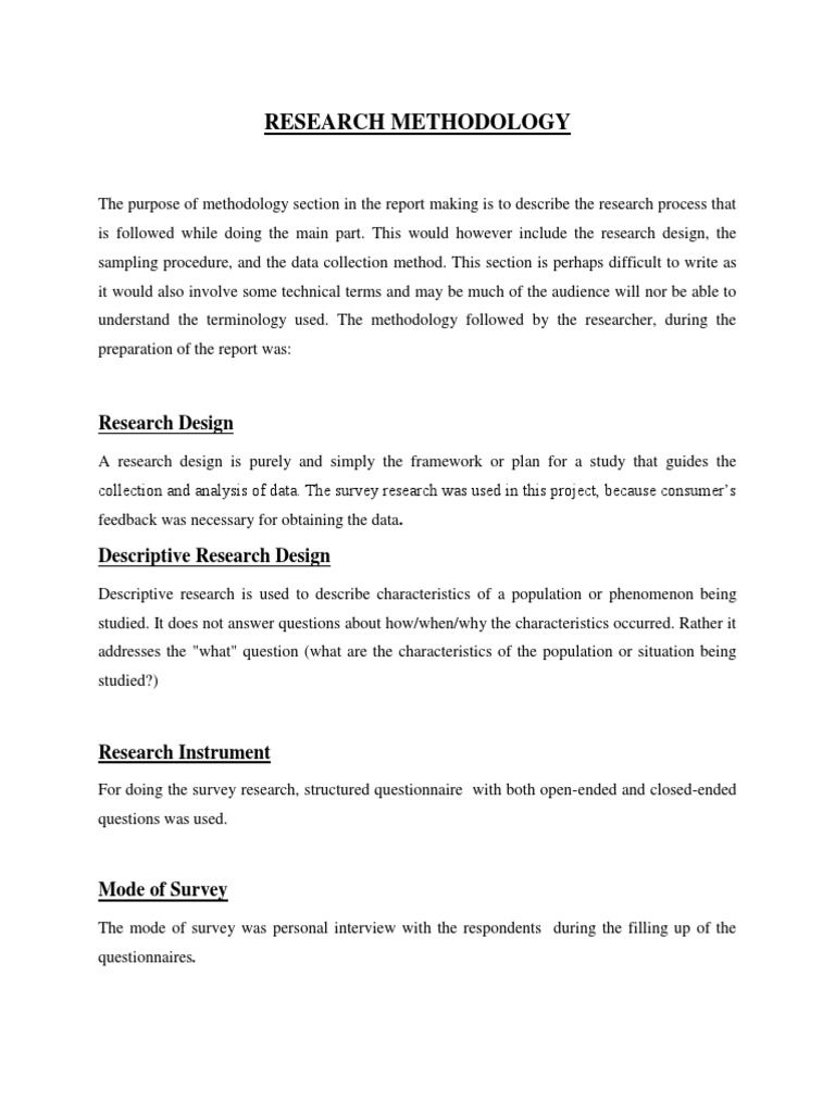 Research Methodology | PDF | Survey Methodology | Questionnaire