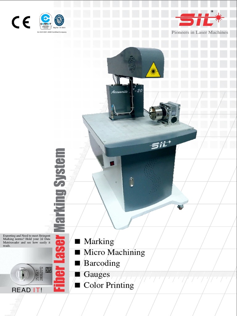 SIL Marking Machine | PDF | Laser | Manufactured Goods