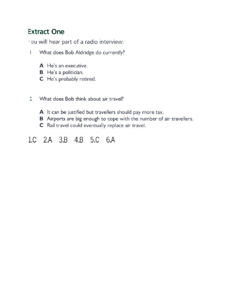 Cae Listening 3 | PDF