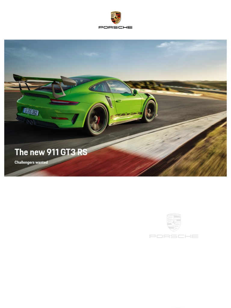 The New 911 GT3 RS: Challengers Wanted | PDF | Manual Transmission ...
