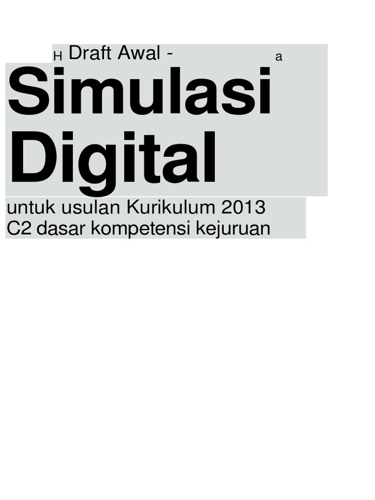 Buku Panduan Simulasi Digital | PDF