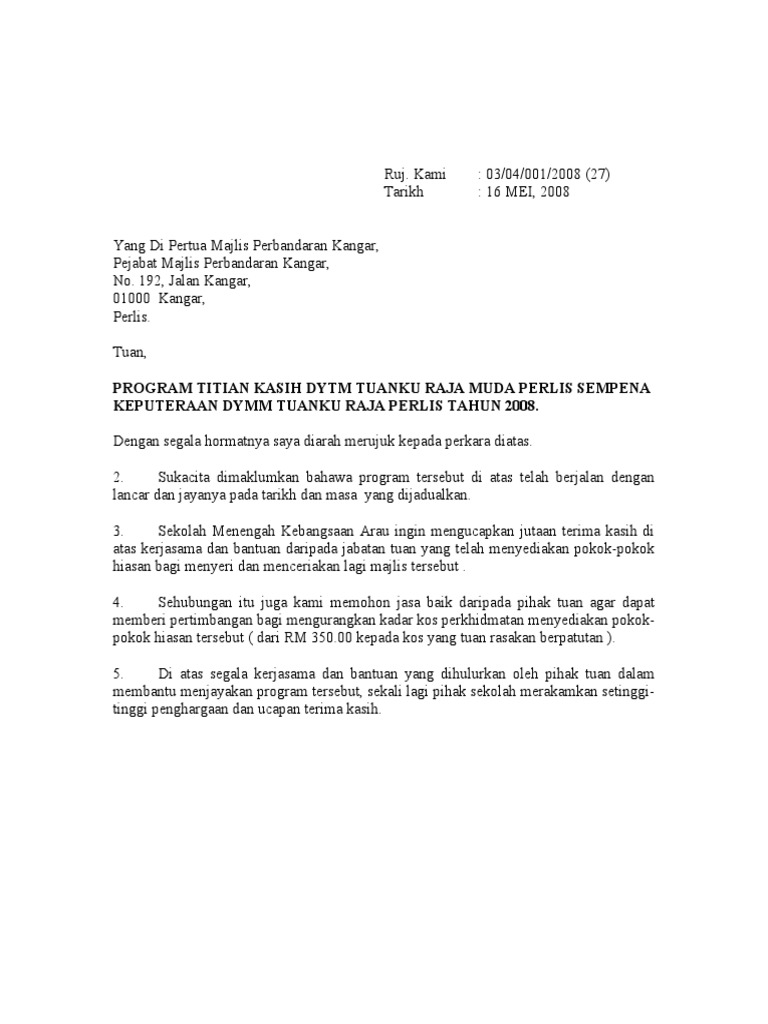 Contoh Surat | PDF