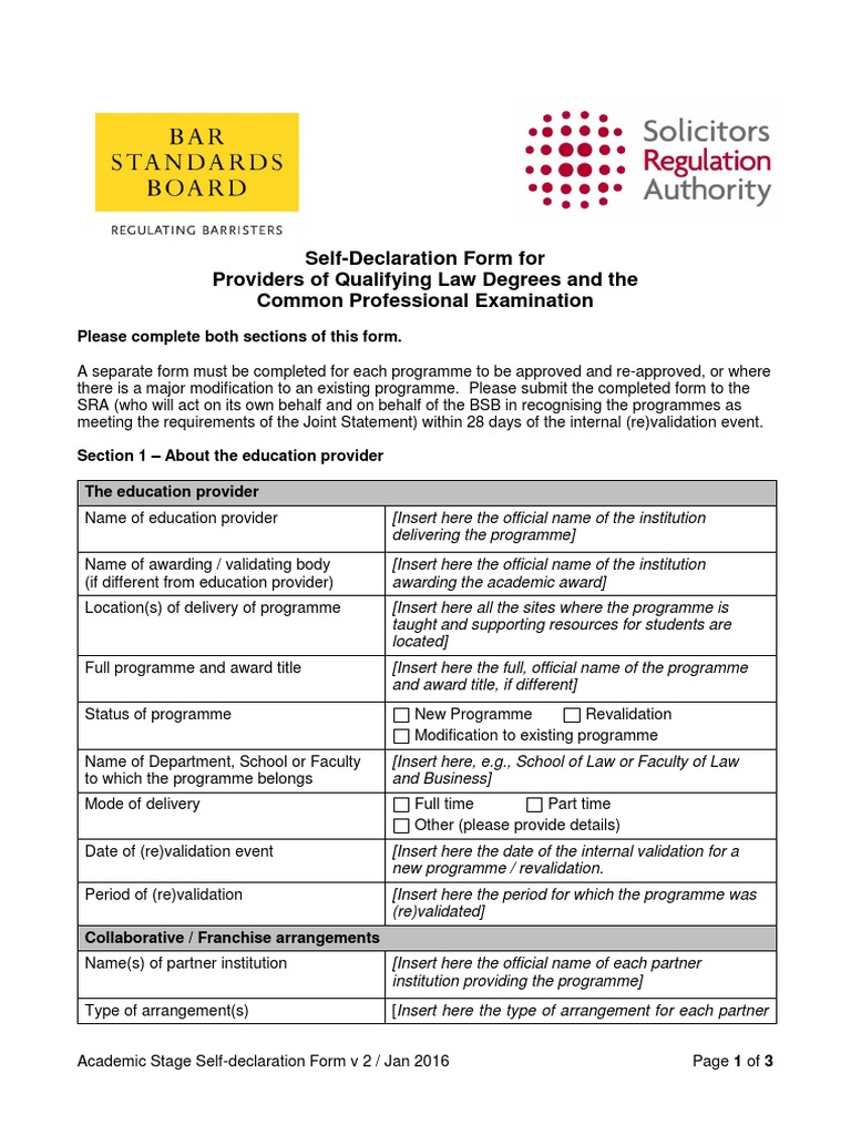 Self Declaration Form | PDF | Behavior Modification | Government ...