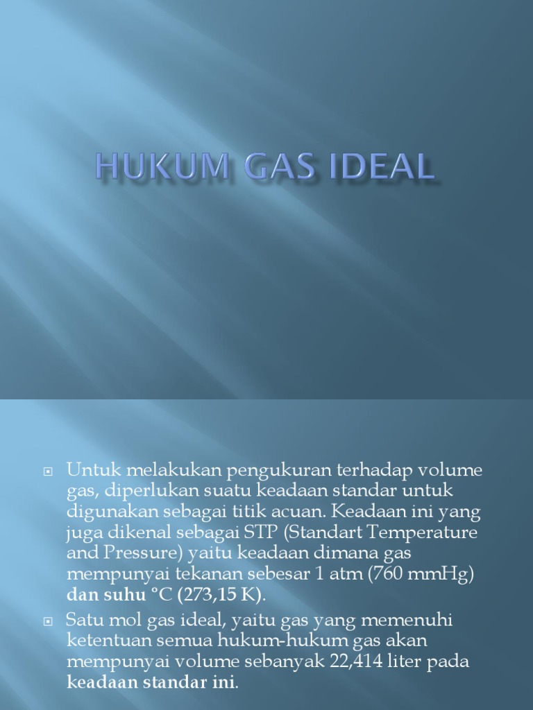Hukum Gas Ideal | PDF