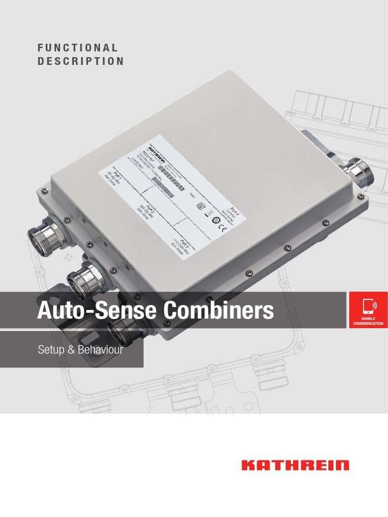 Auto-Sense Combiners: Functional Description | PDF | Power Supply ...