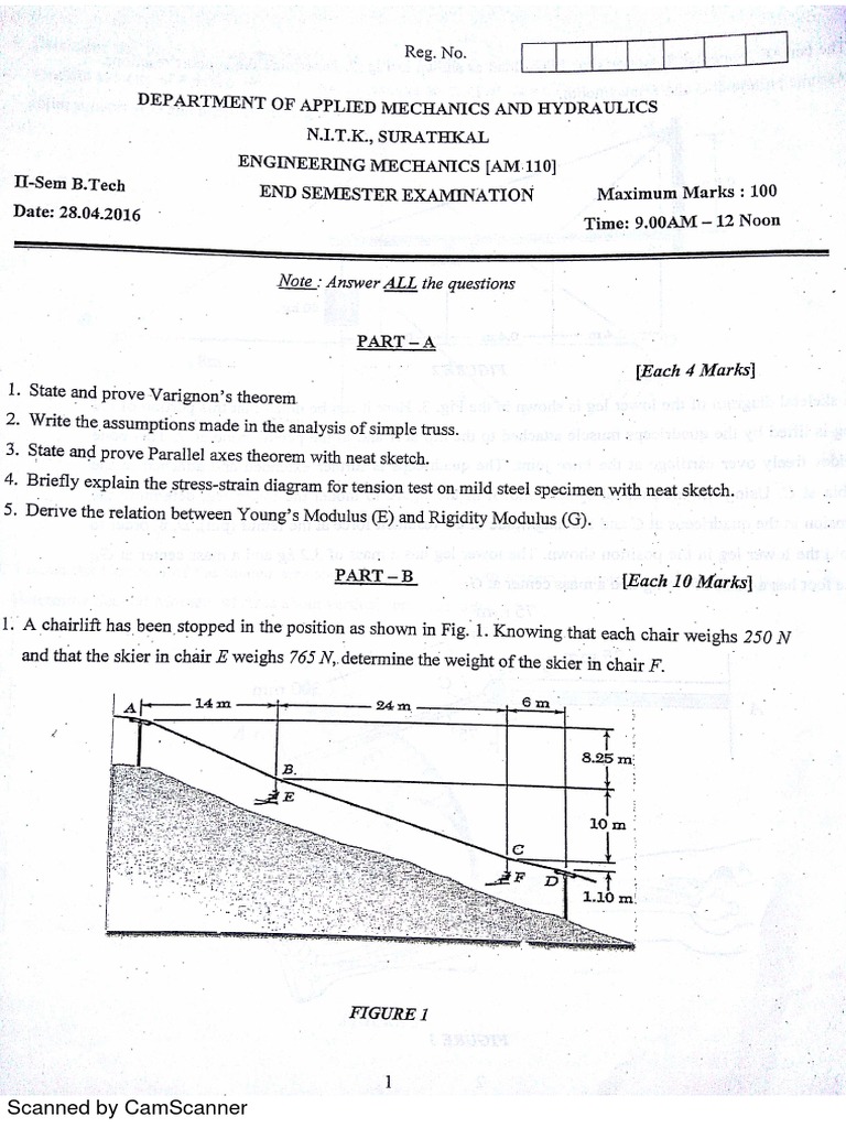 Applied Mechanics Past Papers(1)