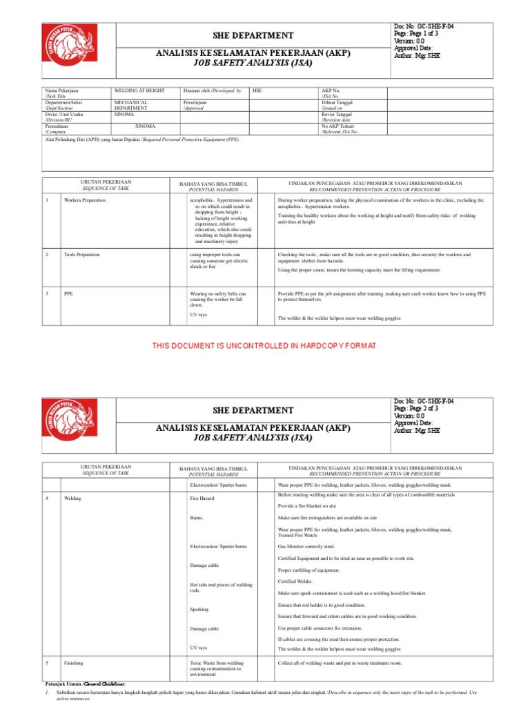 Jsa Assembly The Chimney (Not Finish) | PDF | Personal Protective ...