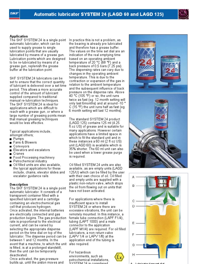 Automatic Lubricator SYSTEM 24 (LAGD 60 and LAGD 125) | PDF | Lubricant ...